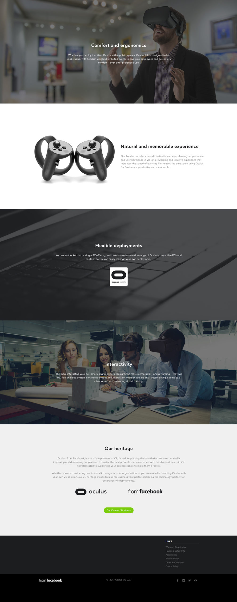Oculus Facebook - Just Global | B2B Marketing Agency